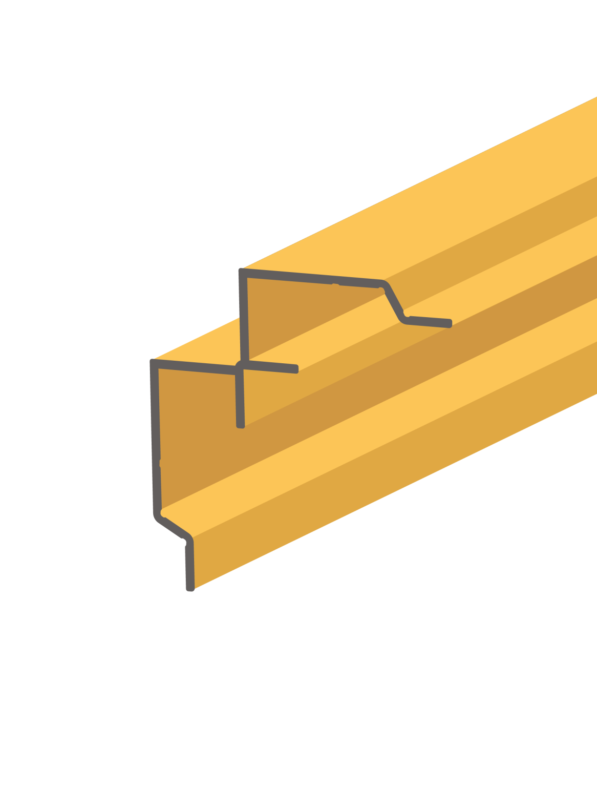 AL13 Plank System: Extruded Wood Look Aluminum cladding