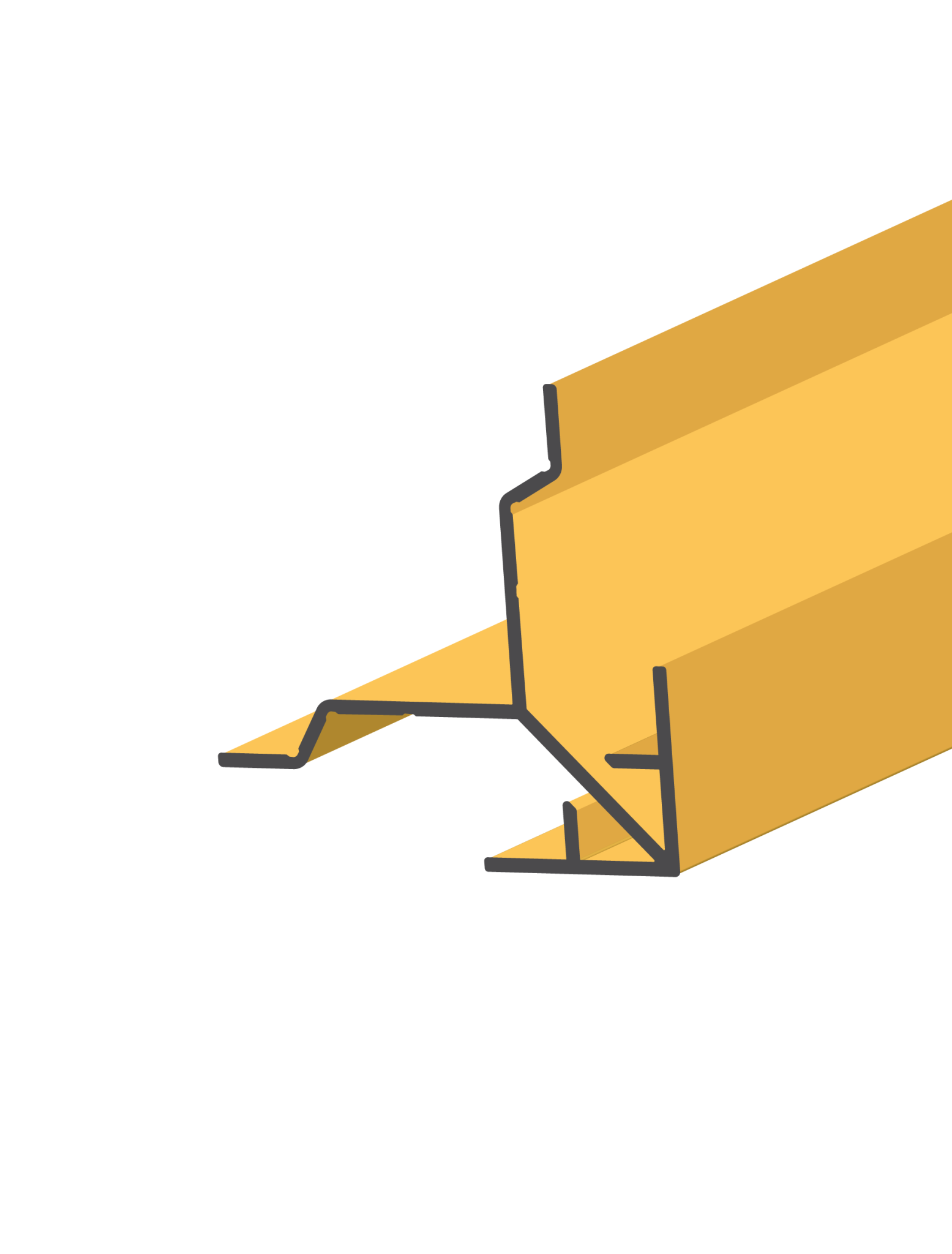 AL13 Plank System: Extruded Wood Look Aluminum cladding